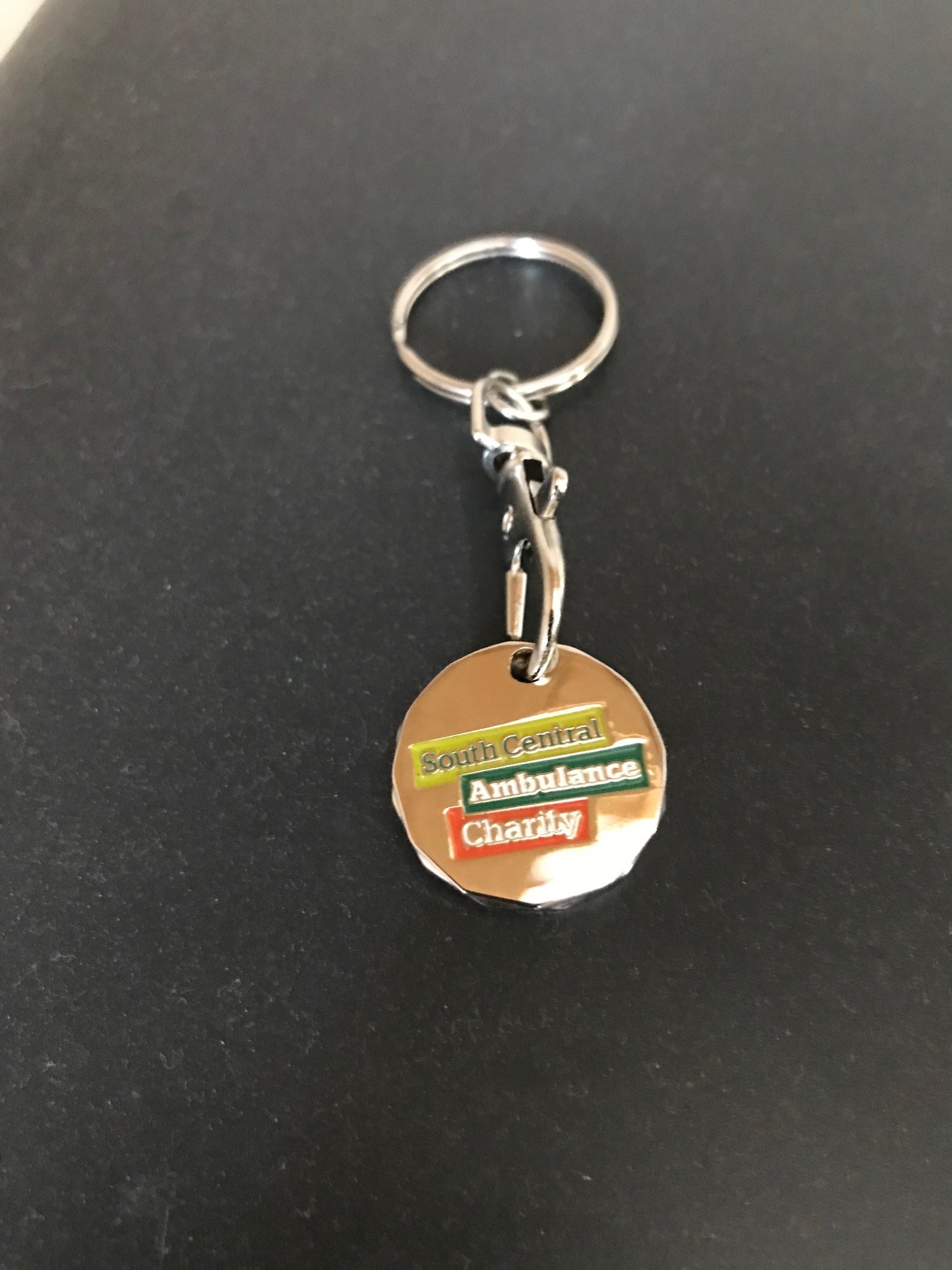 Trolley token keyring – South Central Ambulance Charity